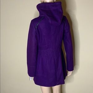 Guess | Jackets & Coats | Guess Purple And Black Pea Coat Size Medium ...